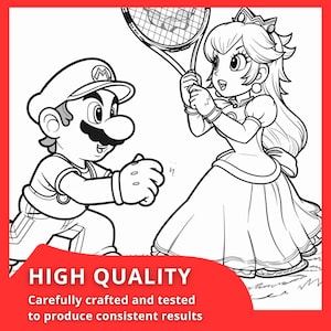 70 Mario Coloring Pages | Digital Download | Printable | Kids ...