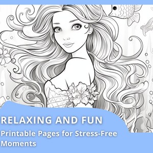 45 Mermaid Coloring Pages Digital Download Printable Kids Activities - Etsy