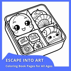 Kawaii Food Coloring Pages | Digital Download | Printable | Kids ...