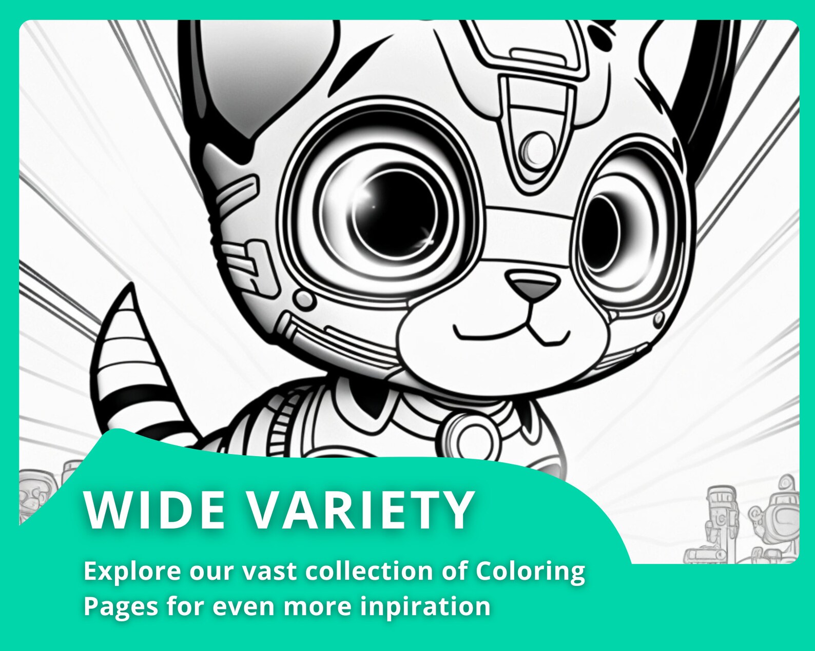 39 Robot Animal Coloring Pages | Digital Download | Printable | Kids ...