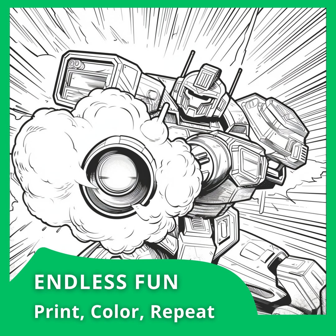 Transformers Coloring Pages | Digital Download | Printable | Kids ...