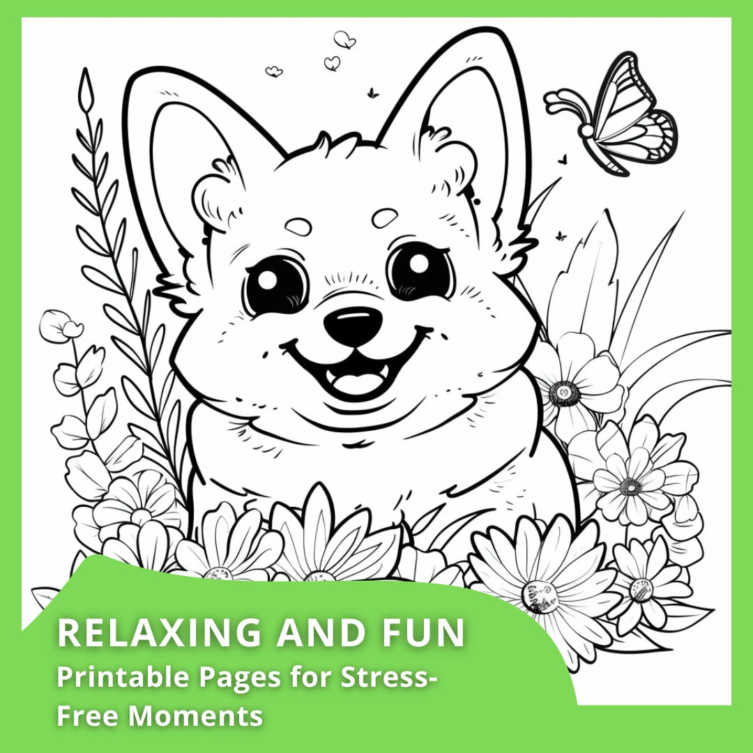 Dogs Coloring Pages Digital Download Printable Kids Activities - Etsy