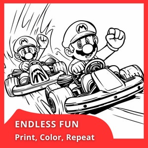 70 Mario Coloring Pages | Digital Download | Printable | Kids ...