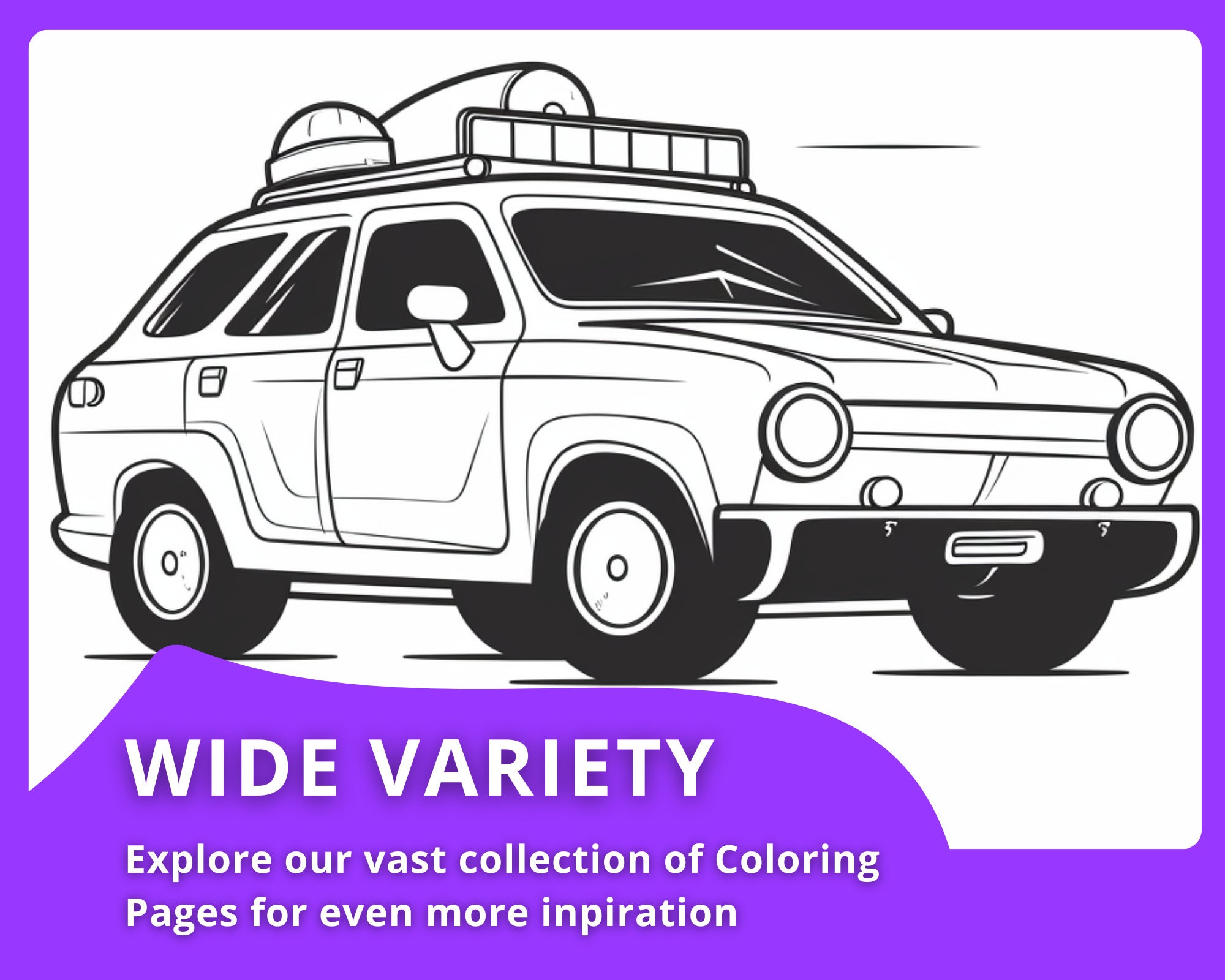 43 Vehicle Coloring Pages | Digital Download | Printable | Kids ...