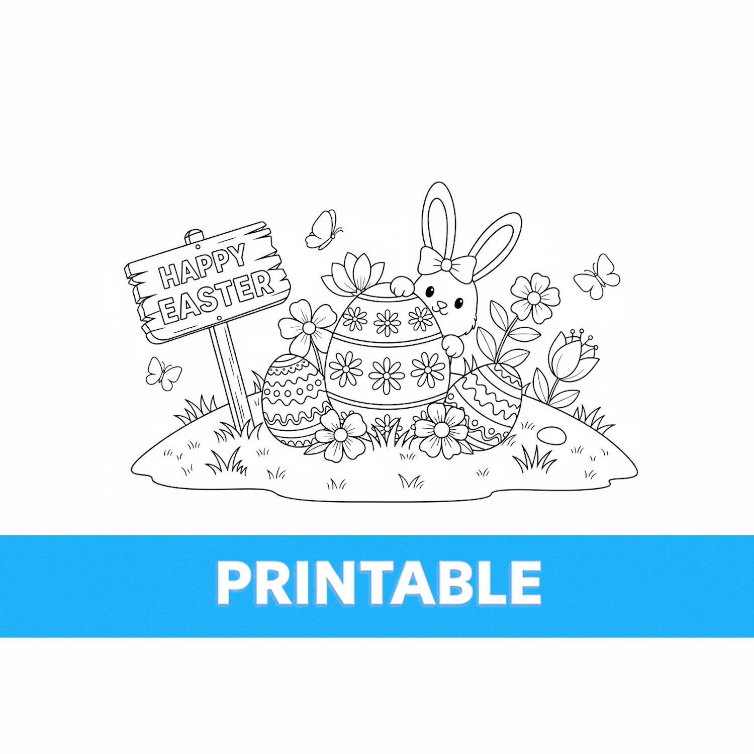 Printable Coloring Pages Digital Download | Easter Coloring Pages ...