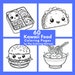 Kawaii Food Coloring Pages Digital Download Printable Kids Activities ...