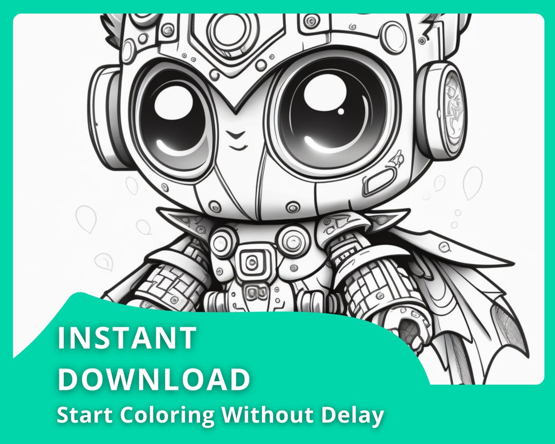 39 Robot Animal Coloring Pages Digital Download Printable Kids ...