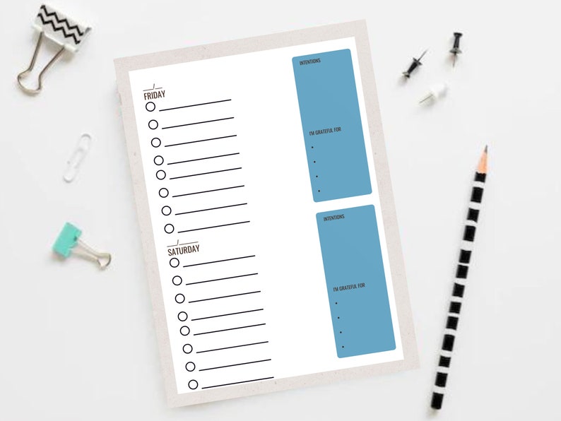 Simple Weekly A4 Size Planner Printable Bundle, for You, Weekly ...
