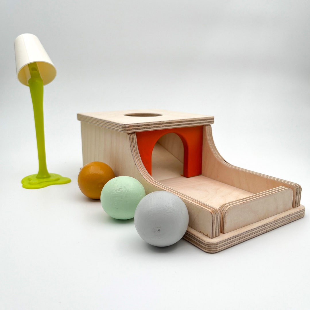 Montessori Object Permanence Box, Montessori Toys, Baby Toys 6-12 ...