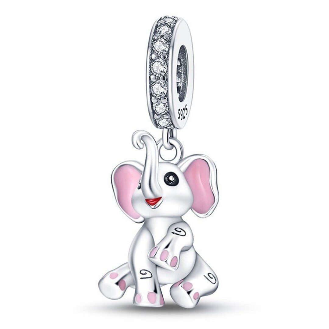 Baby Elephant Pet African Safari Charm Bracelet Compatible Pandora ...