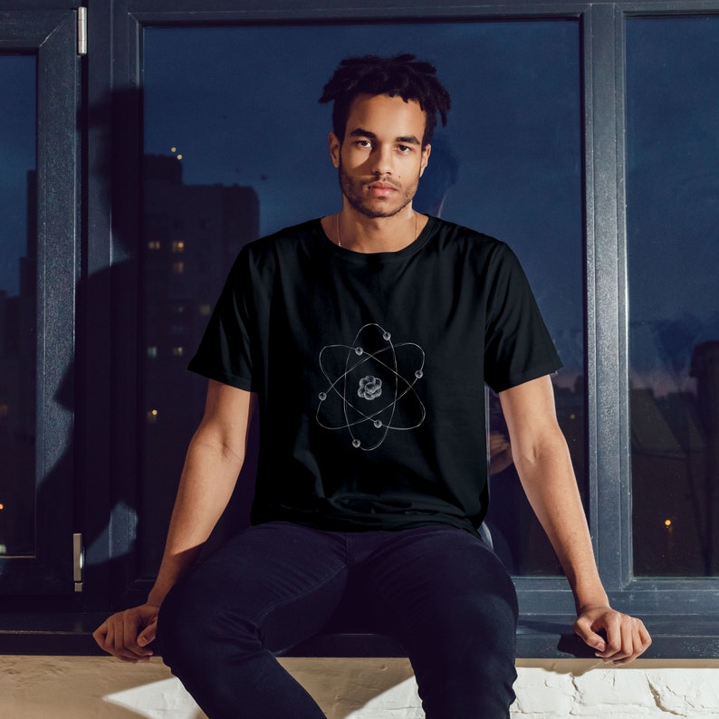 Atom T-shirt, Hand Drawing Tshirt, Atom Shirt, Science Tee - Etsy