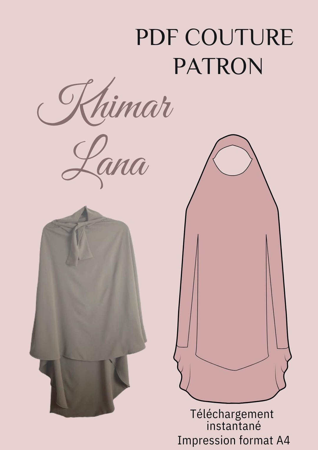 Khimar Sewing Pattern - Etsy