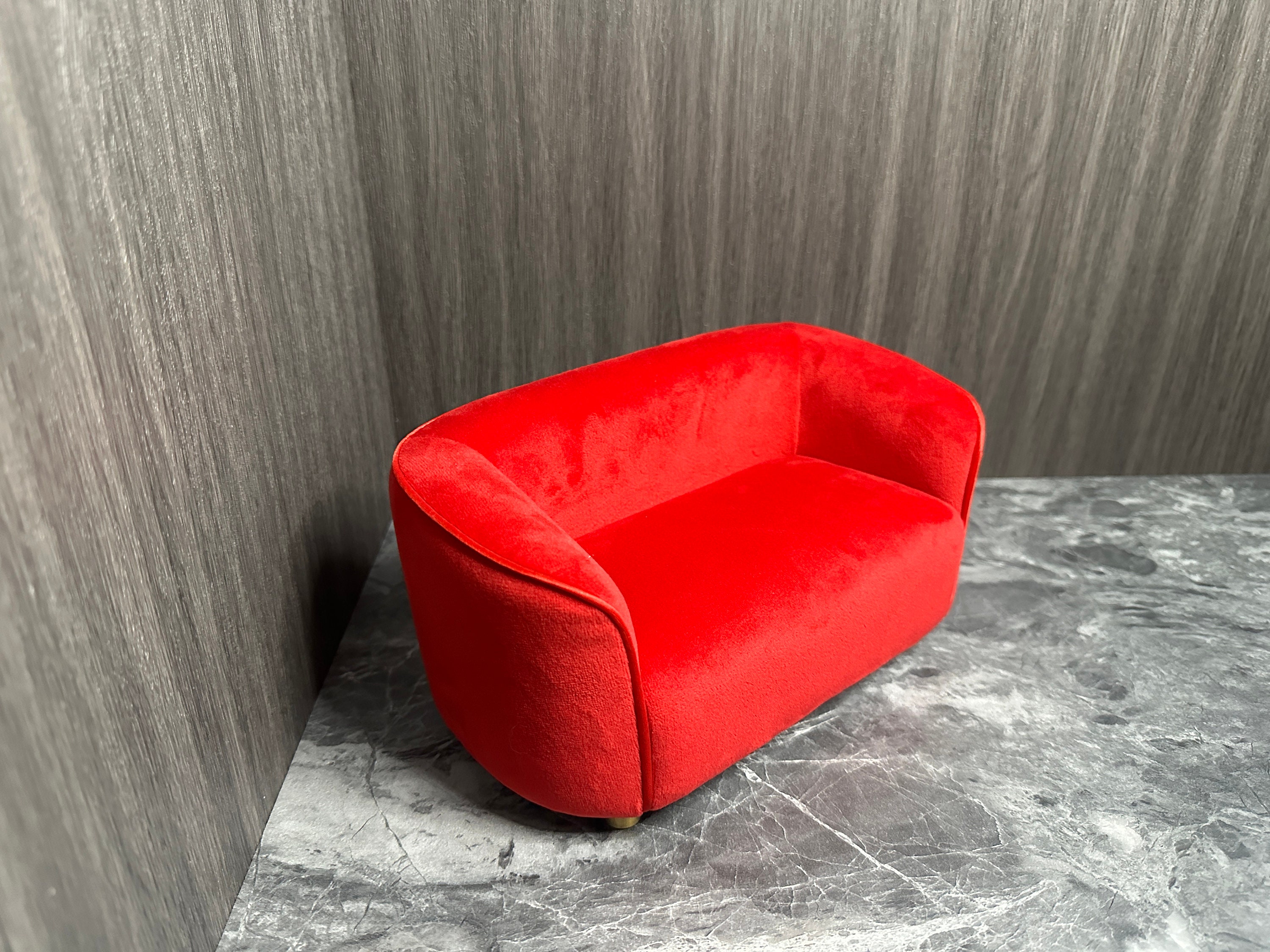 Minimalist Couch 1:6 Scale Miniature Couch Mini Dutch Fleece - Etsy
