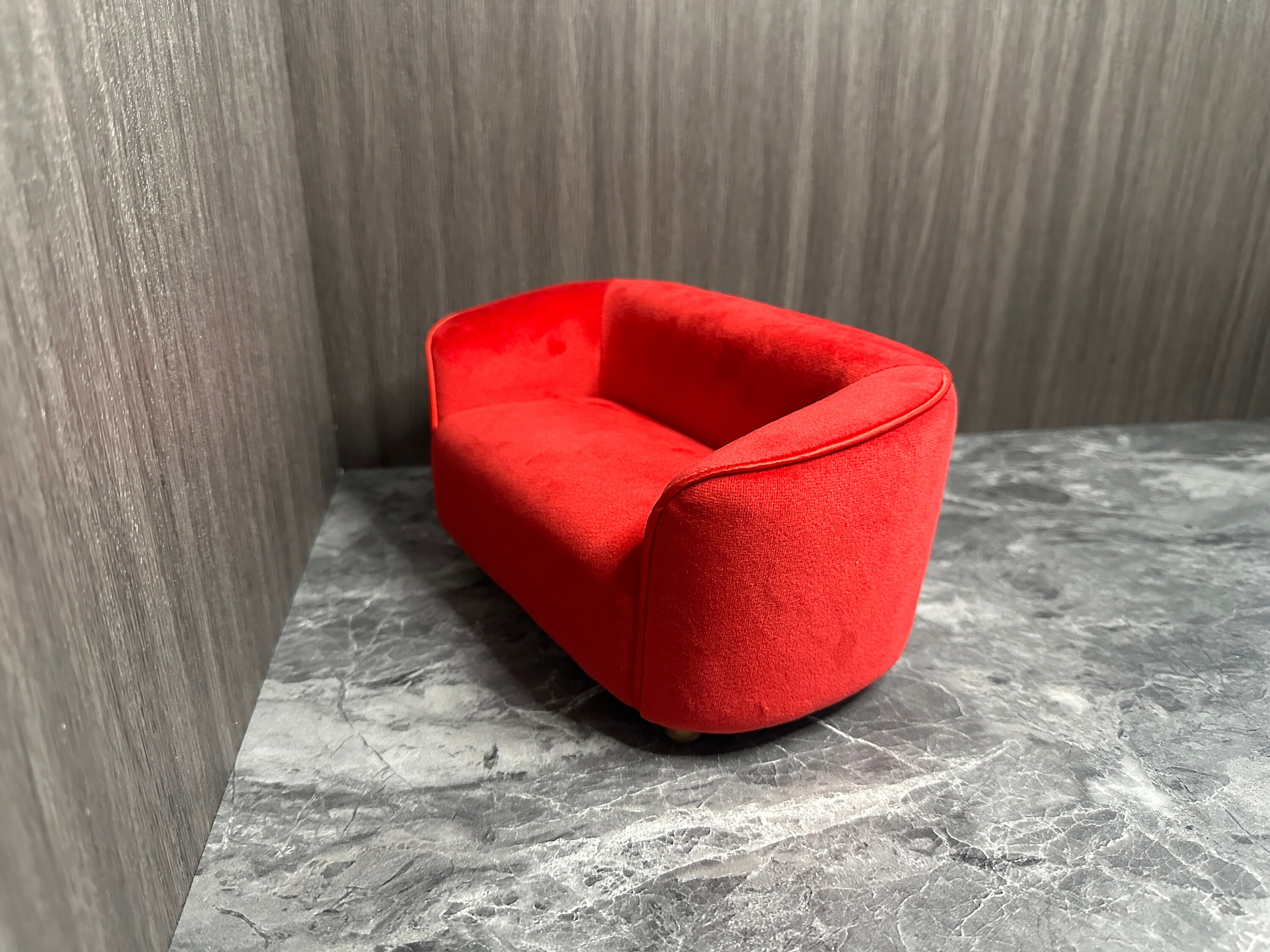 Minimalist Couch, 1:6 Scale Miniature Couch, Mini Dutch Fleece Couch ...