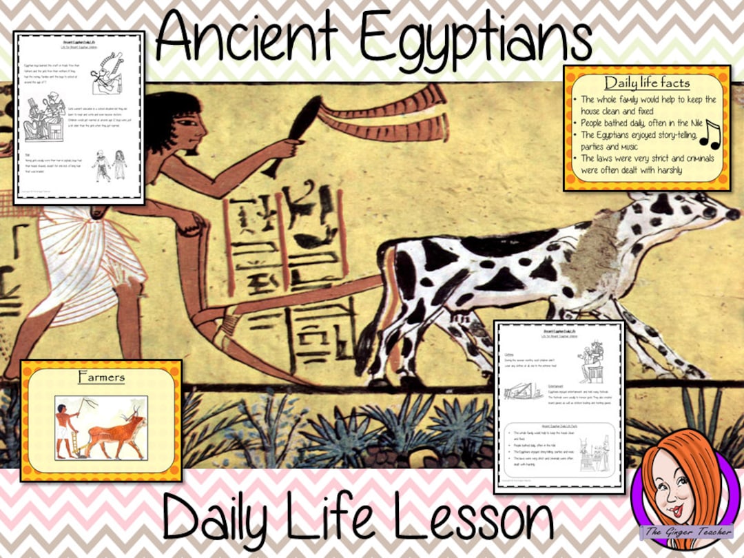 ANCIENT EGYPTIAN LESSON Daily Life Classroom Teaching Resources Home ...