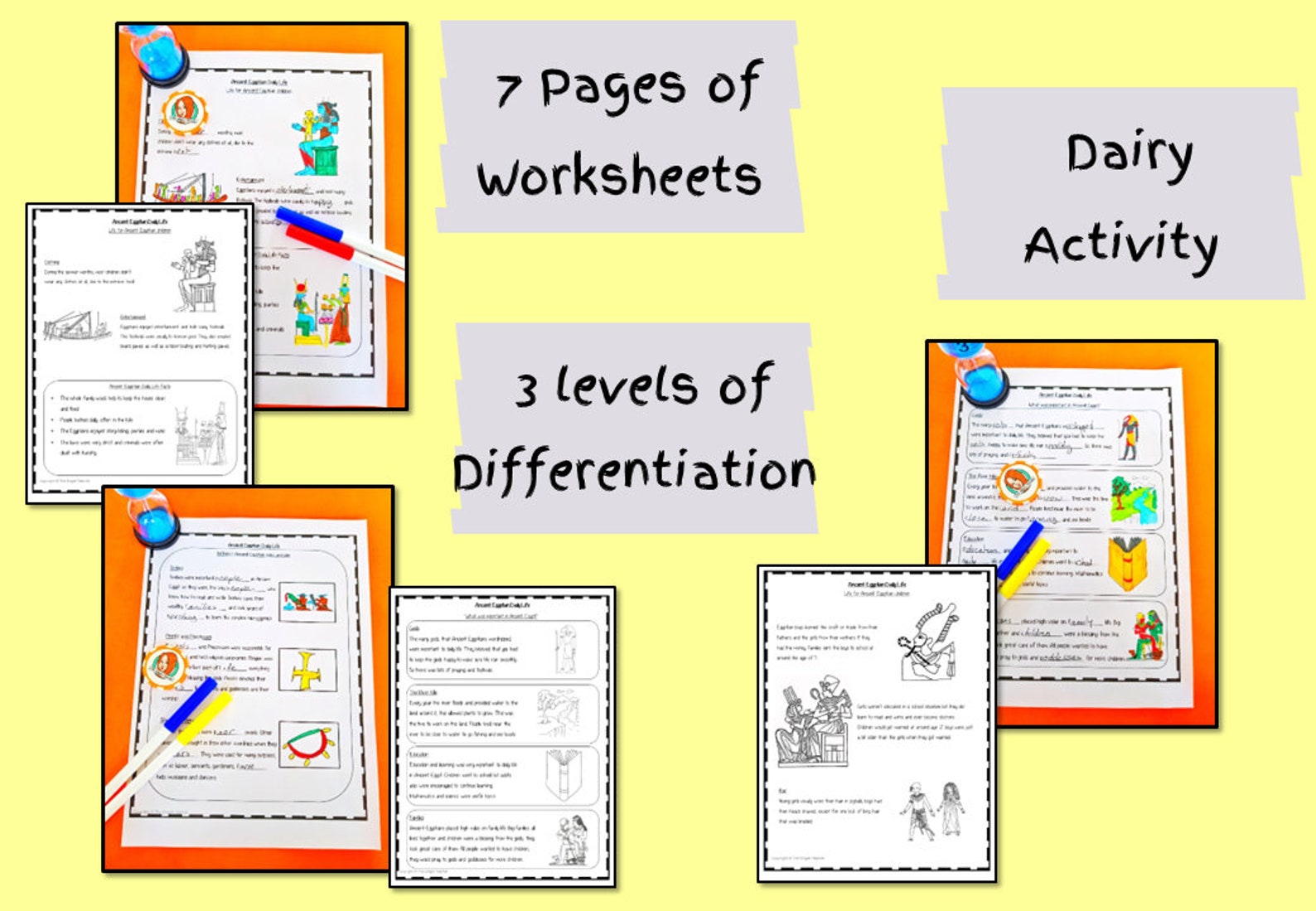 ANCIENT EGYPTIAN LESSON Daily Life Classroom Teaching Resources Home ...