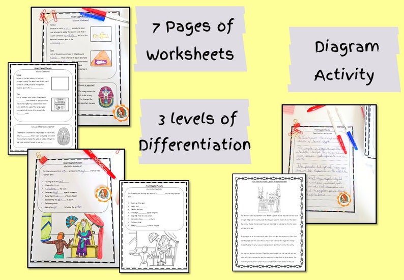 Ancient Egyptian Pharaohs History Lesson Classroom Resources - Etsy