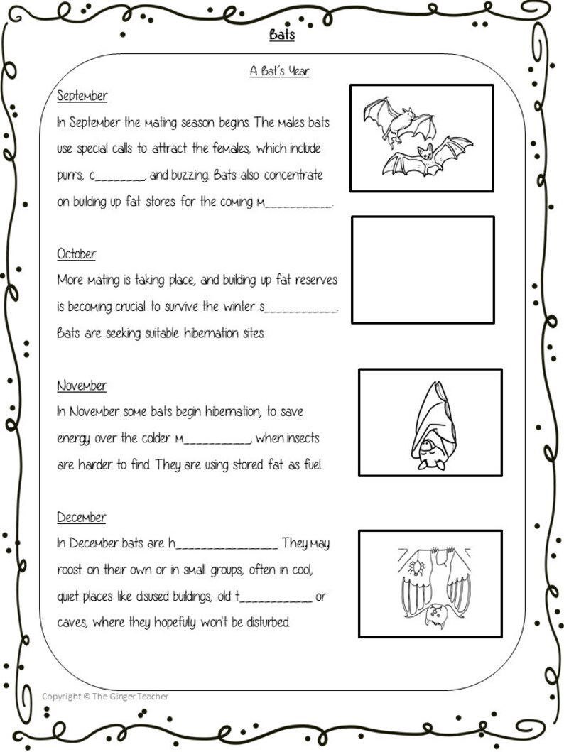 BATS LESSON Powerpoint and Worksheets Classroom Teaching Resources ...