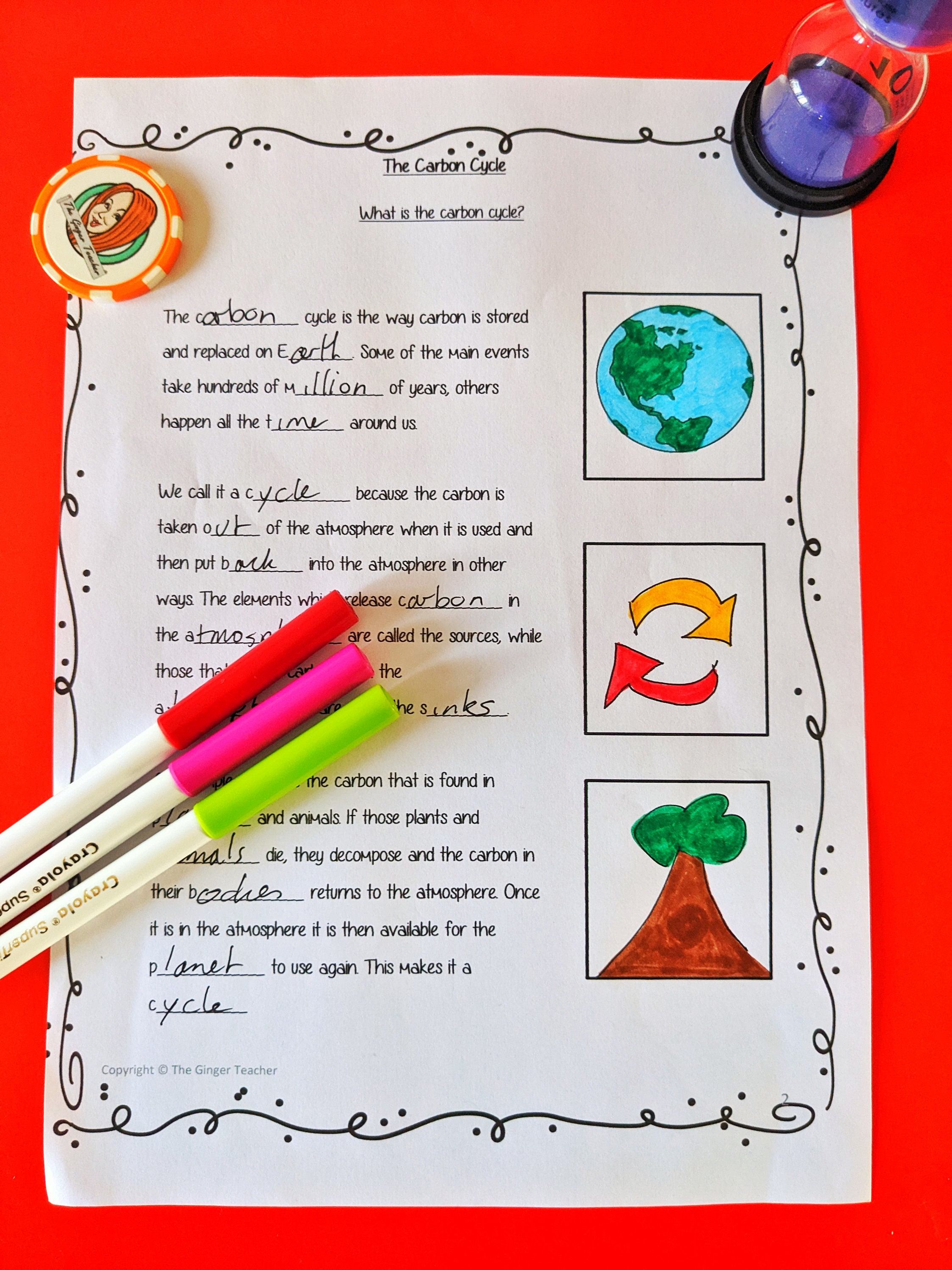 The Carbon Cycle Science Lesson Teaching Resources Home School Teacher ...