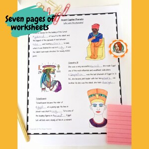 ANCIENT EGYPTIAN PHARAOHS History Lesson Classroom Resources for ...