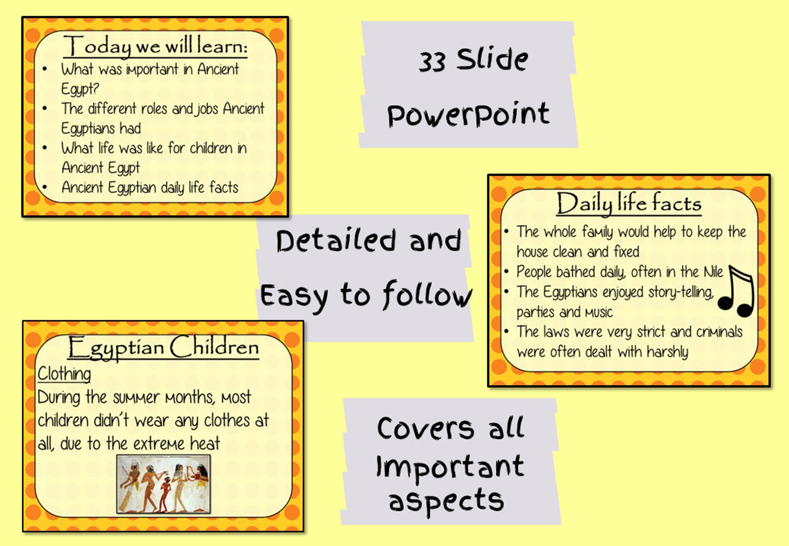 ANCIENT EGYPTIAN LESSON Daily Life Classroom Teaching Resources Home ...