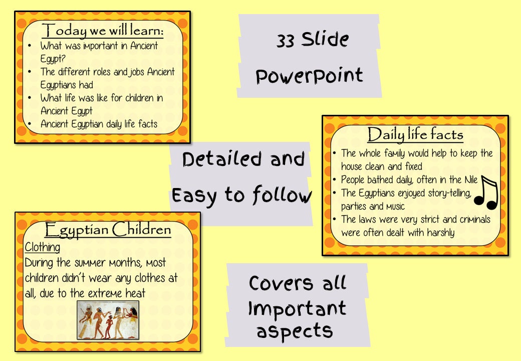 ANCIENT EGYPTIAN LESSON Daily Life Classroom Teaching Resources Home ...