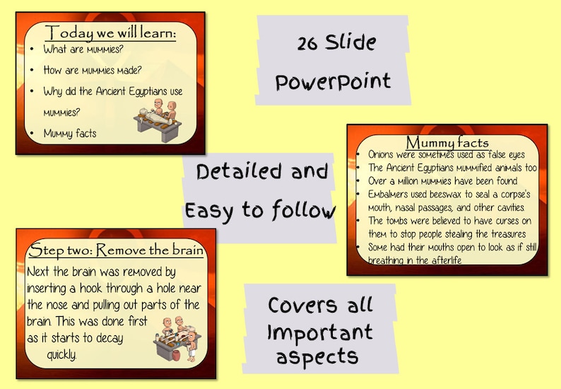 Ancient Egyptian Mummies Lesson Classroom Teaching Resources - Etsy