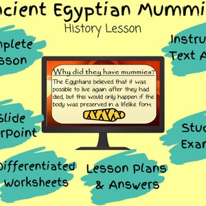 Ancient Egyptian Mummies Lesson Classroom Teaching Resources - Etsy