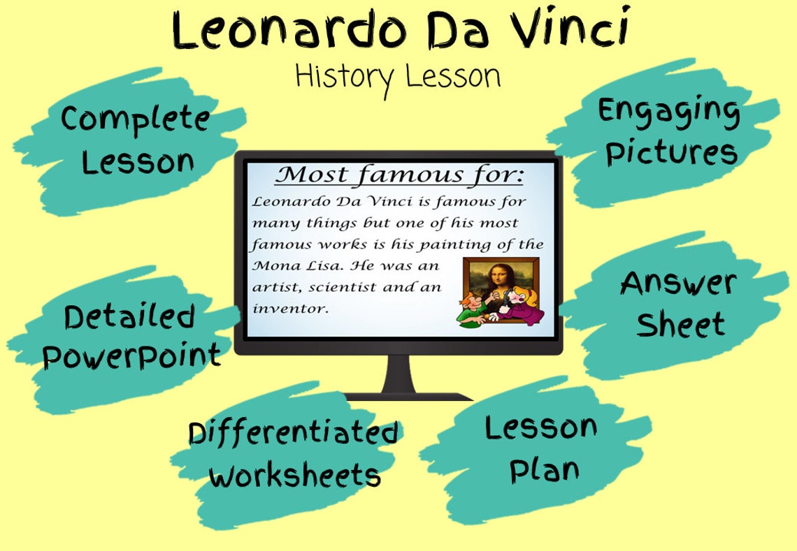 Leonardo Da Vinci Lesson Classroom Teaching Resources Home School ...