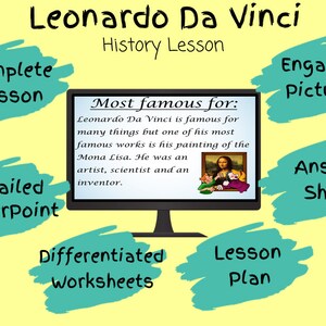Leonardo Da Vinci Lesson Classroom Teaching Resources Home School ...