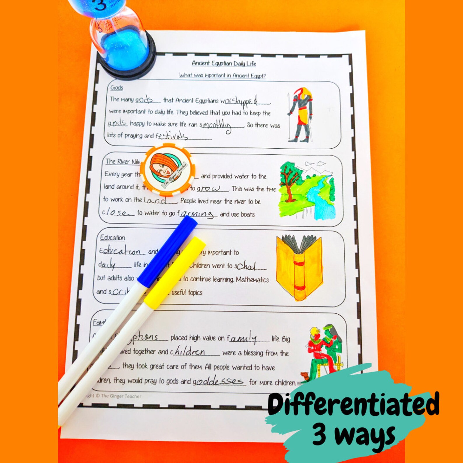 ANCIENT EGYPTIAN LESSON Daily Life Classroom Teaching Resources Home ...