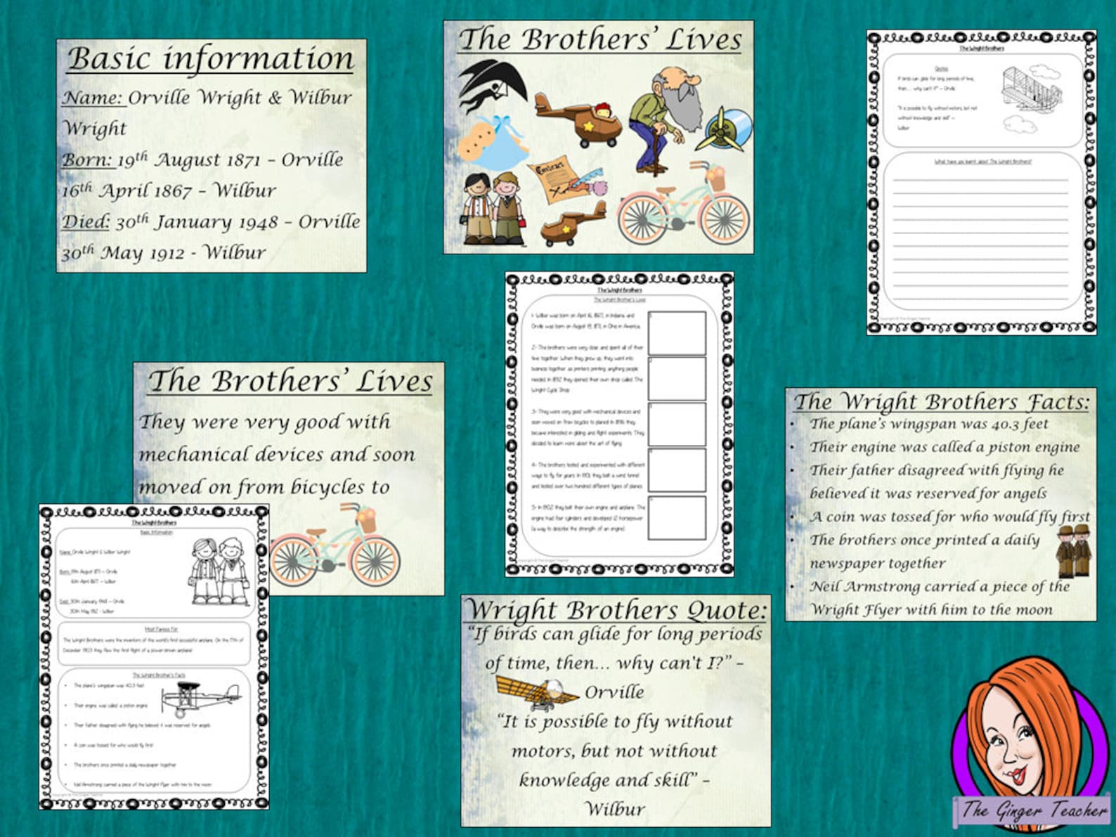 The Wright Brothers Lesson Scientists and Inventors: the Wright ...