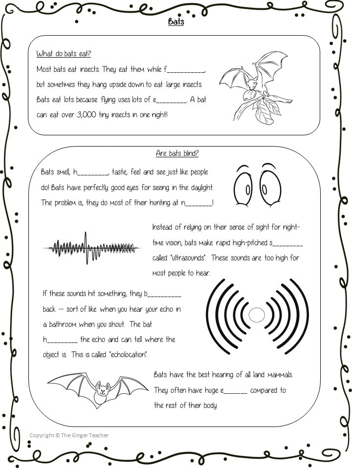 BATS LESSON Powerpoint and Worksheets Classroom Teaching Resources ...