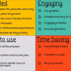 ANCIENT EGYPTIAN PHARAOHS History Lesson Classroom Resources for ...
