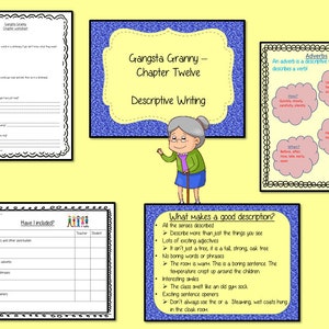 GANGSTA GRANNY UNIT of Work Complete 34 Chapter Bundle! English Lessons ...