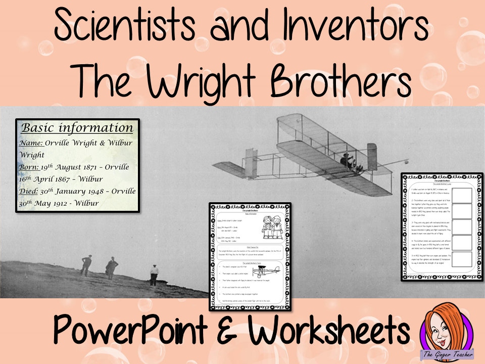 The Wright Brothers Lesson Scientists and Inventors: the Wright ...