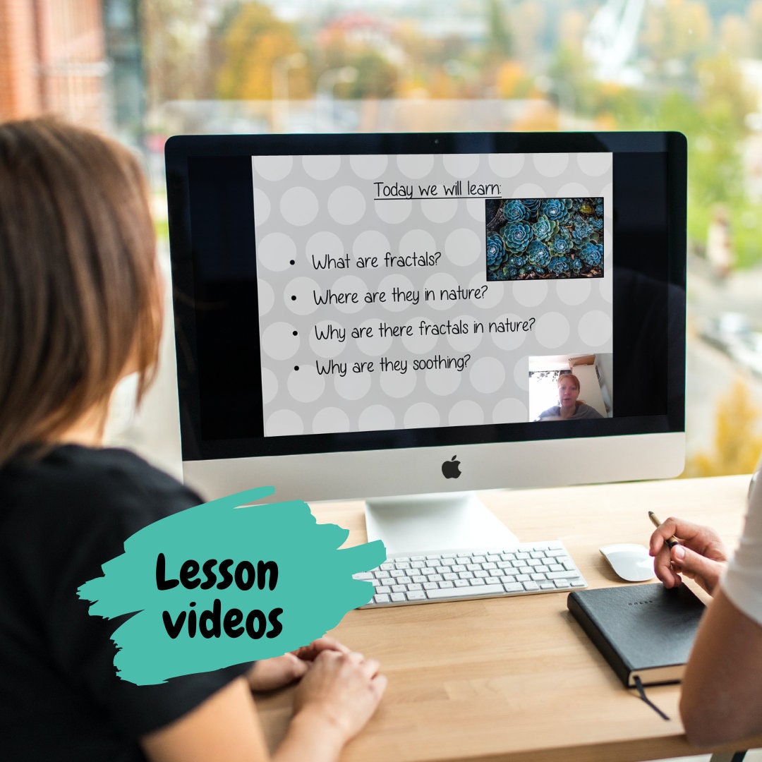 MATHEMATICS in NATURE LESSON Bundle 4 Complete Lessons on Fractals ...