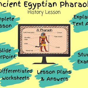 ANCIENT EGYPTIAN PHARAOHS History Lesson Classroom Resources for ...