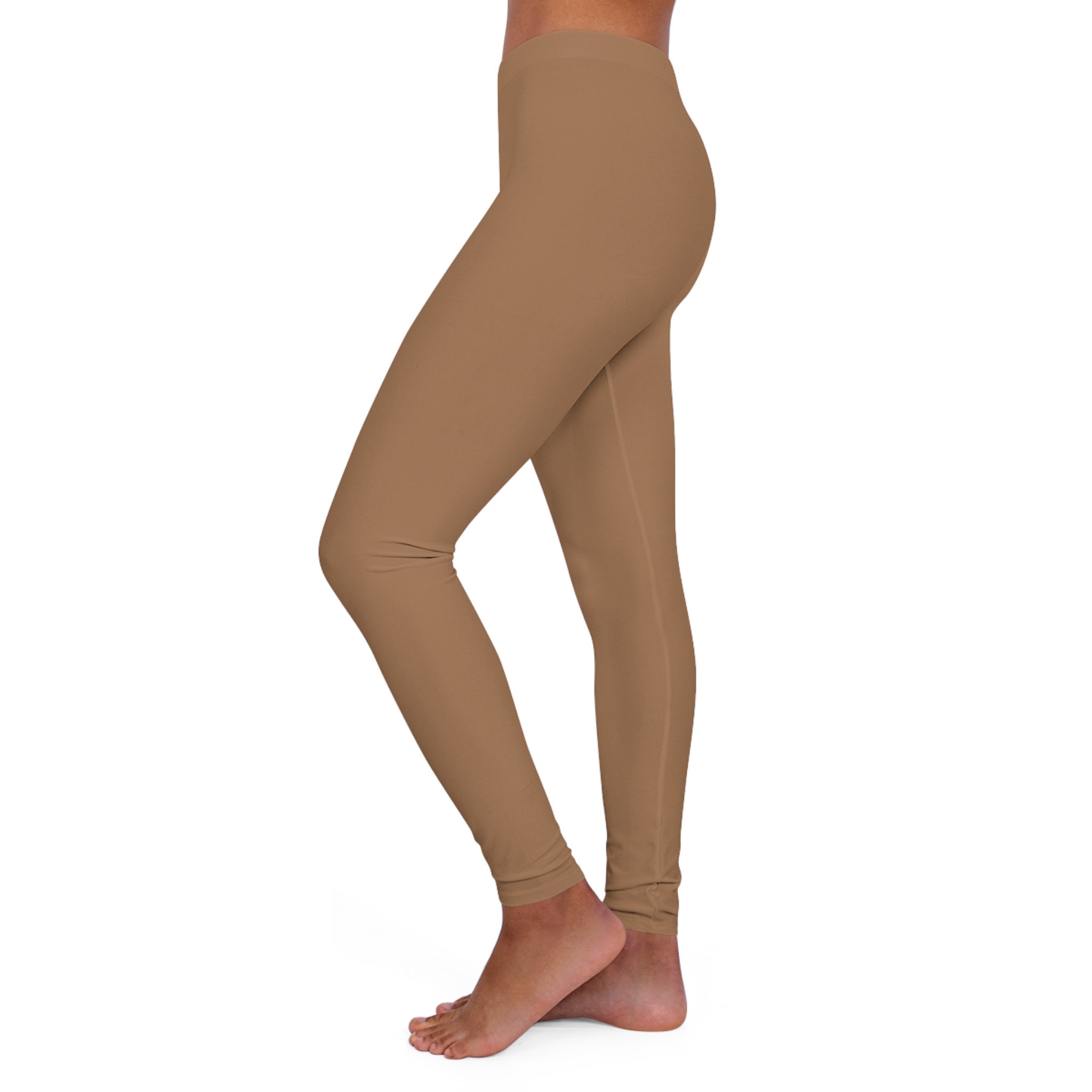 Skin Colored Stretchy Leggings AOP Limed Oak Brown. - Etsy UK