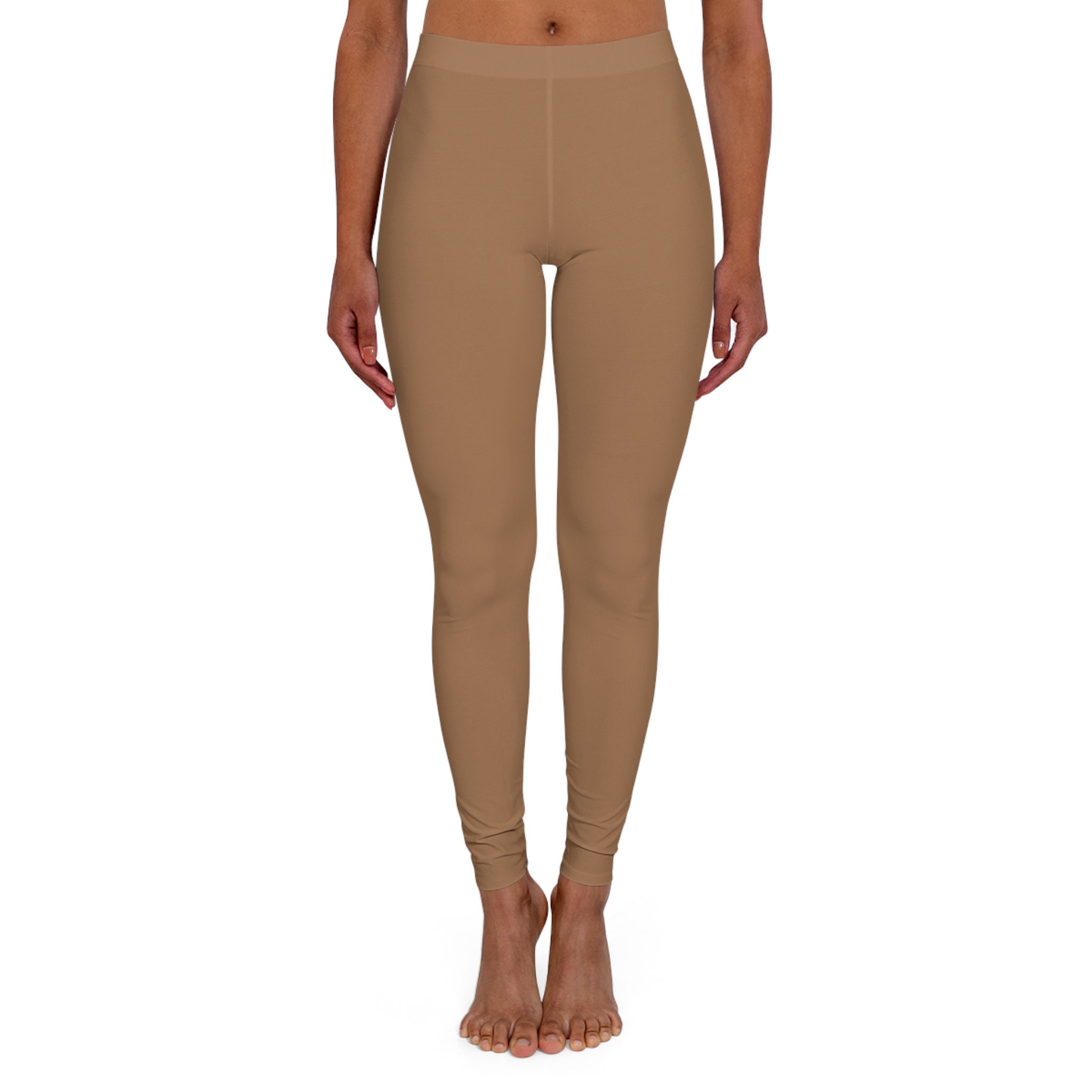 Skin Colored Stretchy Leggings AOP Limed Oak Brown. - Etsy UK