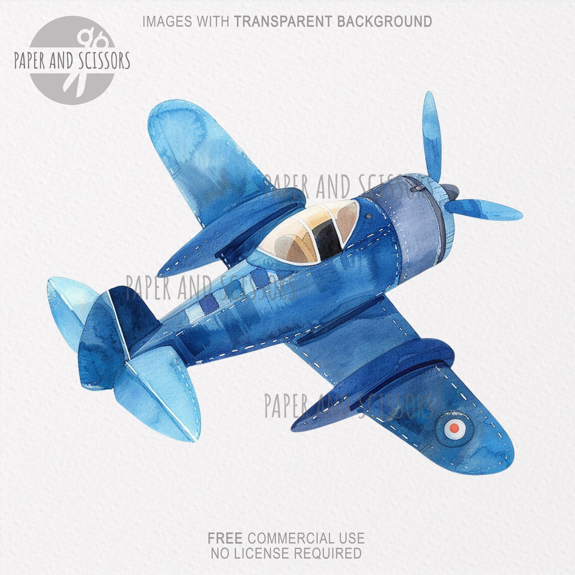 10 Airplane Cliparts, Aircraft Jet PNG, Cute Watercolor, Little Aviator ...