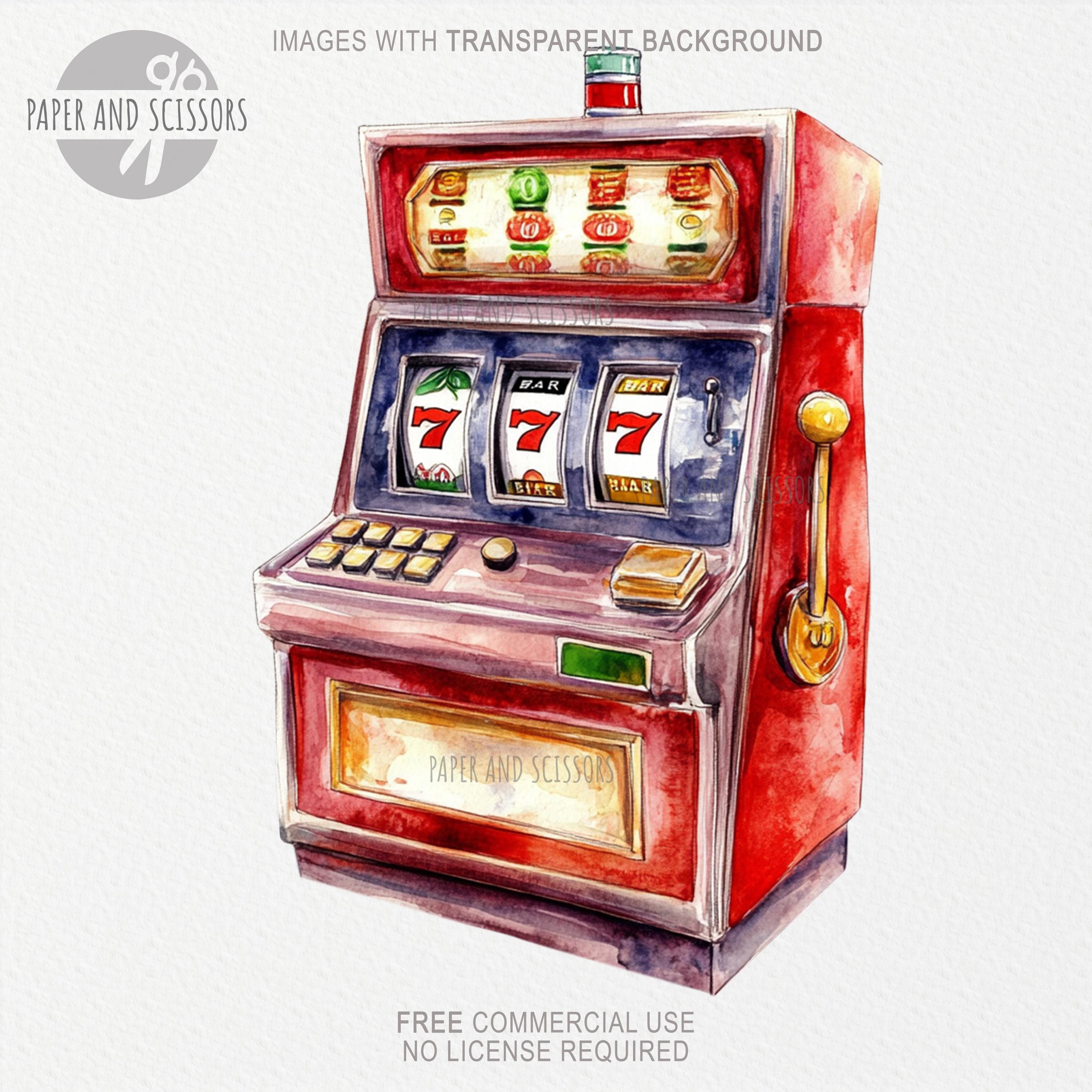 Casino Clipart, Watercolor Casino PNG, Poker Clipart, Digital Download ...