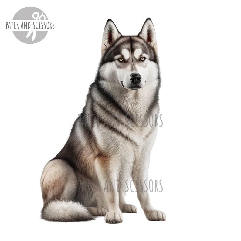 Husky Dog Clipart Husky PNG Husky Illustration Husky - Etsy
