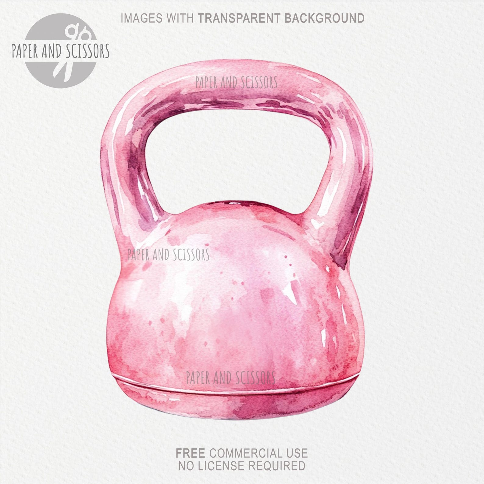 Gym Workout Clipart, Watercolor Fitness PNG, Workout Sport Clipart ...