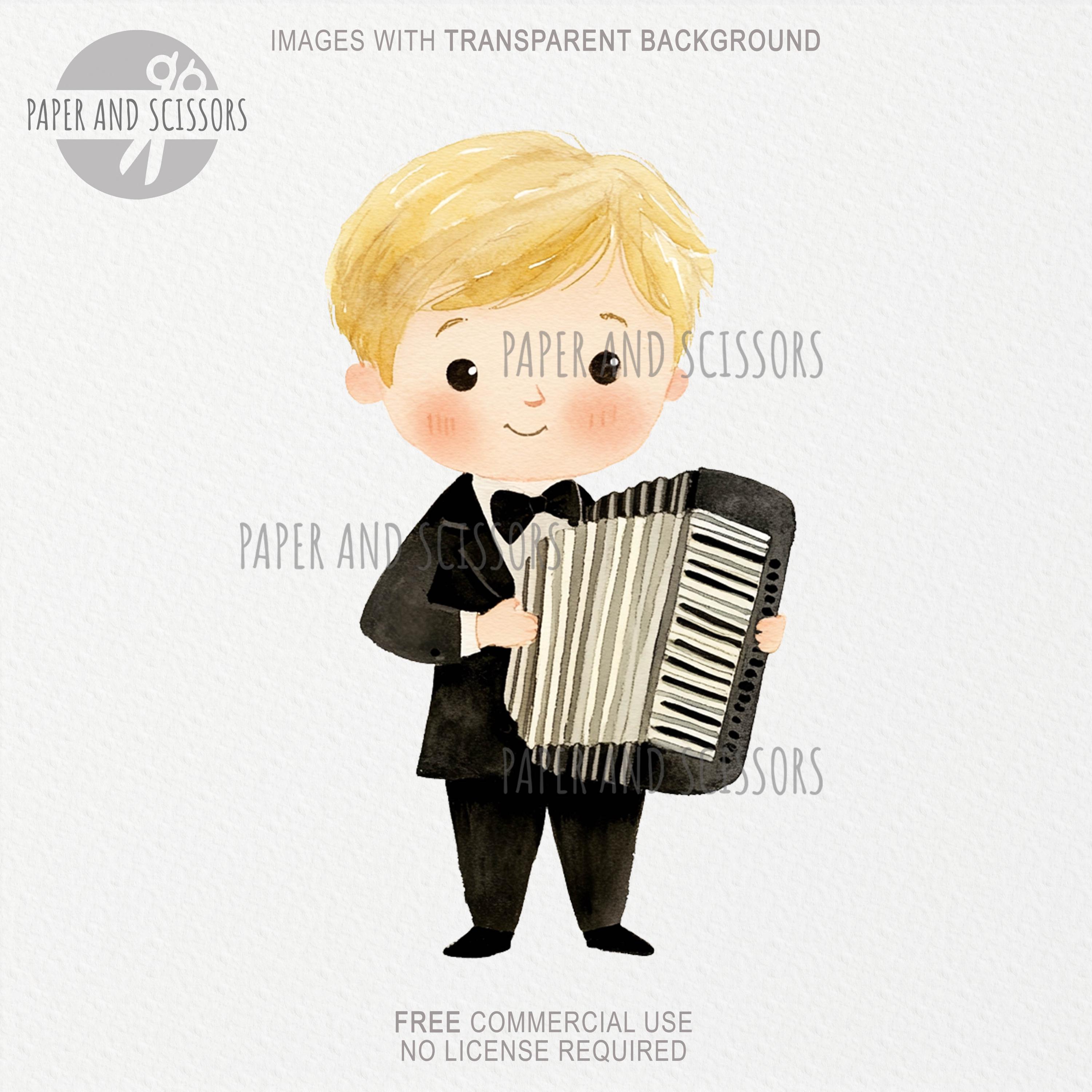 30 Cute Musician Clipart, Watercolor Storybook, Musical Nursery, Music ...