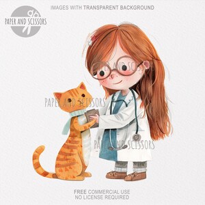 25 Girl Jobs Clipart, Occupations PNG, Teacher Essentials, Job Bundle ...