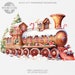 10 Christmas Gingerbread Train Clipart, Gingerbread Train PNG ...