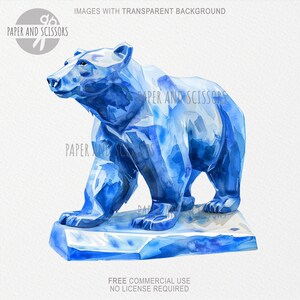 10 Animal Ice Sculpture Cliparts, Winter PNG, Arctic Animals ...