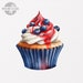 25 Independence Day Desserts Clipart, 4th of July PNG, Donut ...