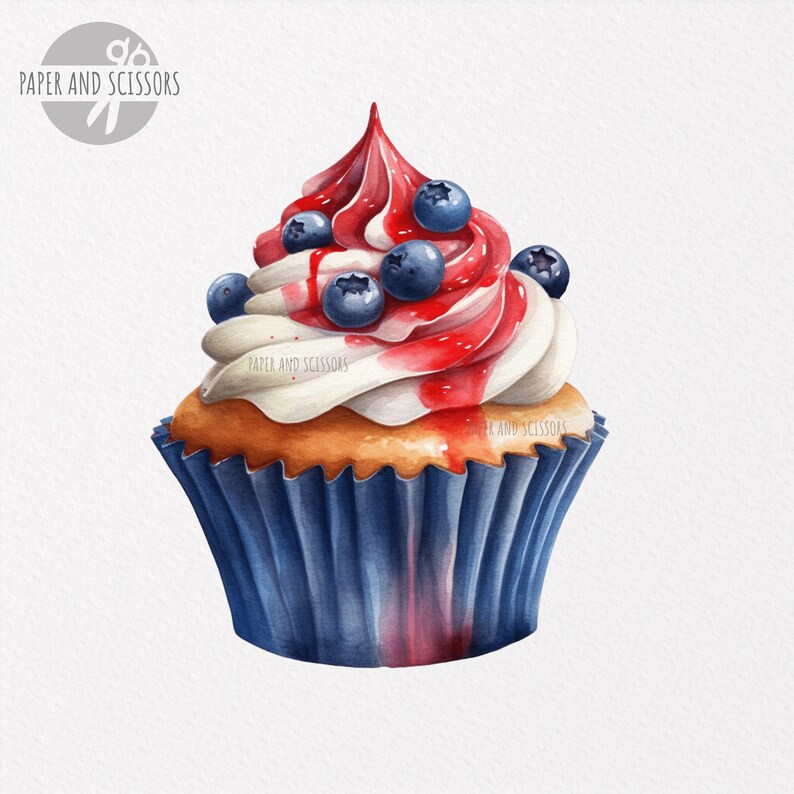 25 Independence Day Desserts Clipart 4th of July PNG Donut - Etsy